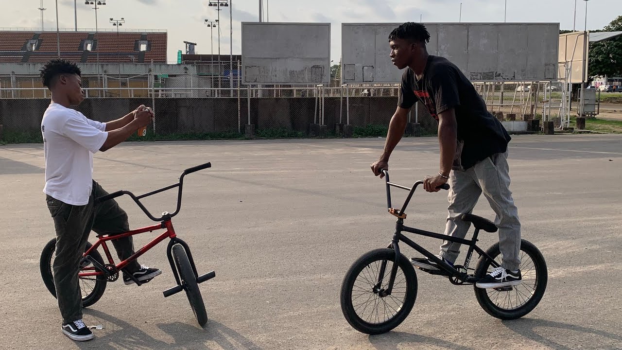 THIS BMX GUYS PUT A LOT OF TIME & EFFORT TO BE THAT GOOD ON THEIR BIKE ...