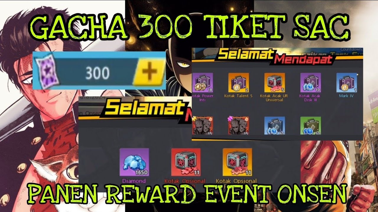 PULL 300 TIKET SAC DAN RATAKAN EVENT ONSEN 🔥🔥🔥|| ONE PUNCH MAN: The ...