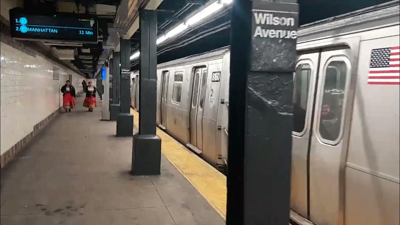 MTA New York City Subway: BMT Canarsie Line: Union Sq Bound Kawasaki R143 (L) Train @ Wilson Av ...