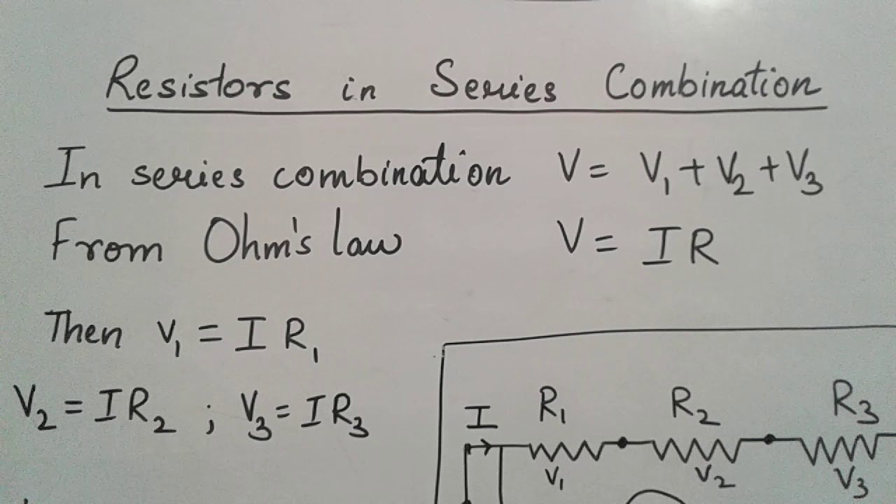 Resistors in Series combination - YouTube