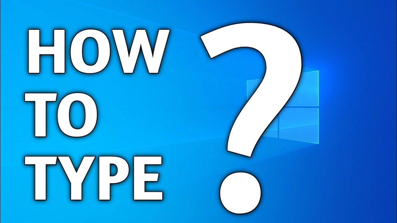 How To Type Question Mark in Laptop - YouTube