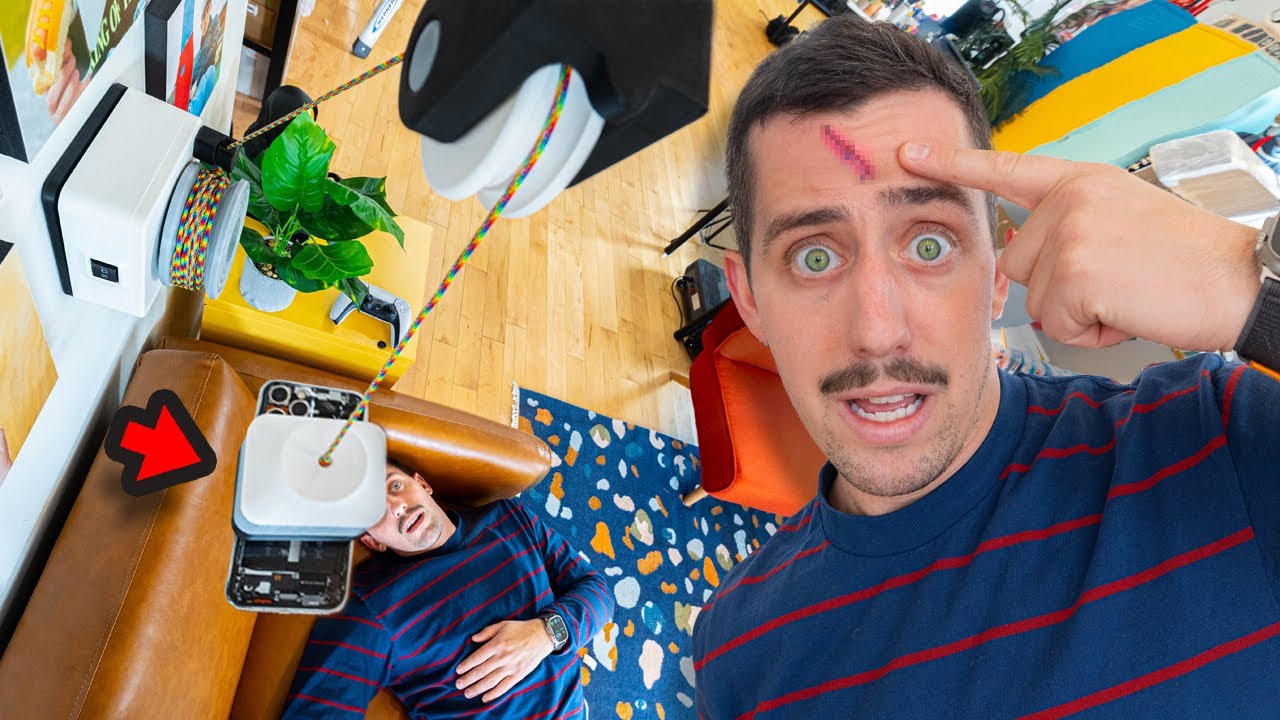 I built THIS to stop dropping my phone on my face - YouTube