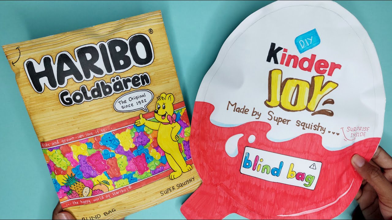 [ Paper diy ] HARIBO vs Kinder Joy | 하리보와 킨더 조이 #youtubevideo - YouTube