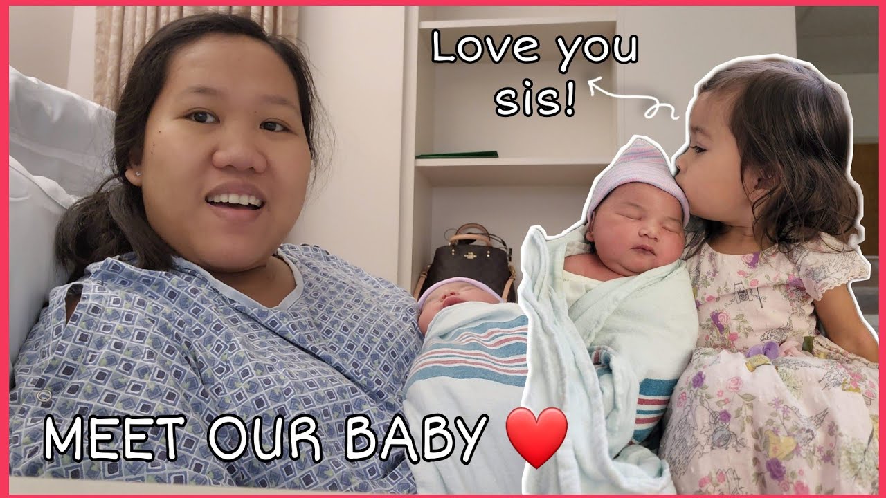 BIRTH VLOG OF OUR DAUGHTER BABY #2! ALAIA MEET HER SISTER! ️ - YouTube