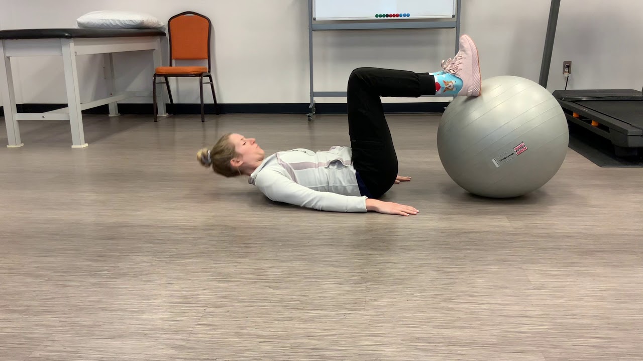 PlyoBall Hamstring curl with tibial IR - YouTube