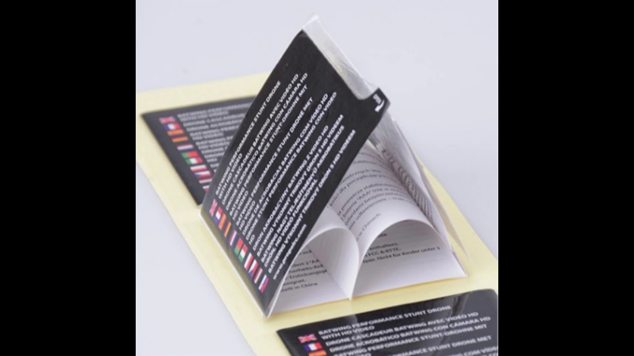 Peel and reveal labels. Booklet Labels, Peel&Seal labels, piggyback ...