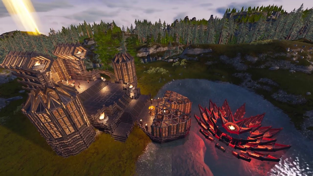 Conan exiles, temple of the gods building contest, Derketo temple - YouTube