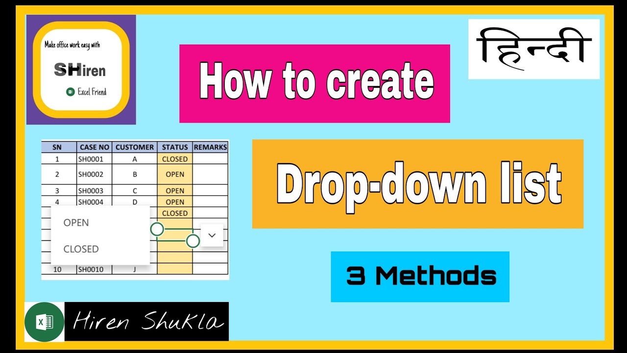 How To Create Drop down List In Excel Hindi YouTube how-to-create-drop-down-list-in-excel-hindi-youtube