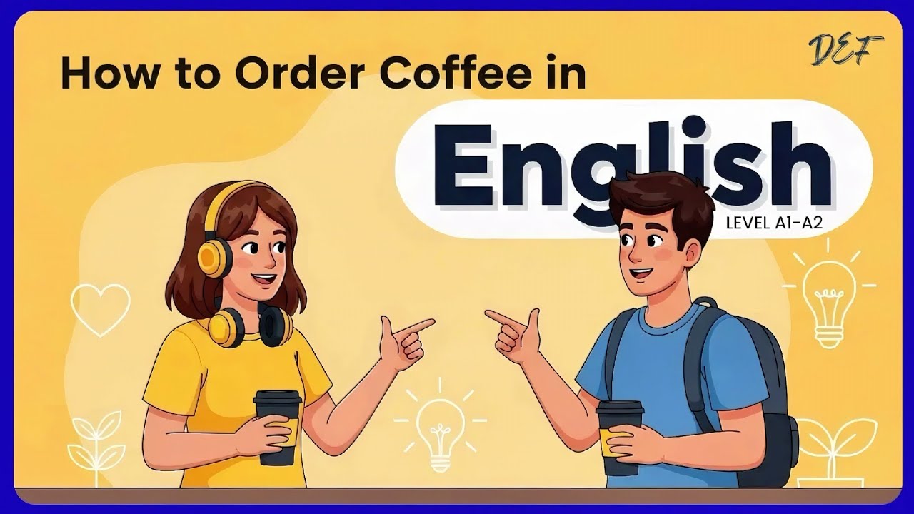 How to Order Coffee in English | Simple Café Conversations for ...