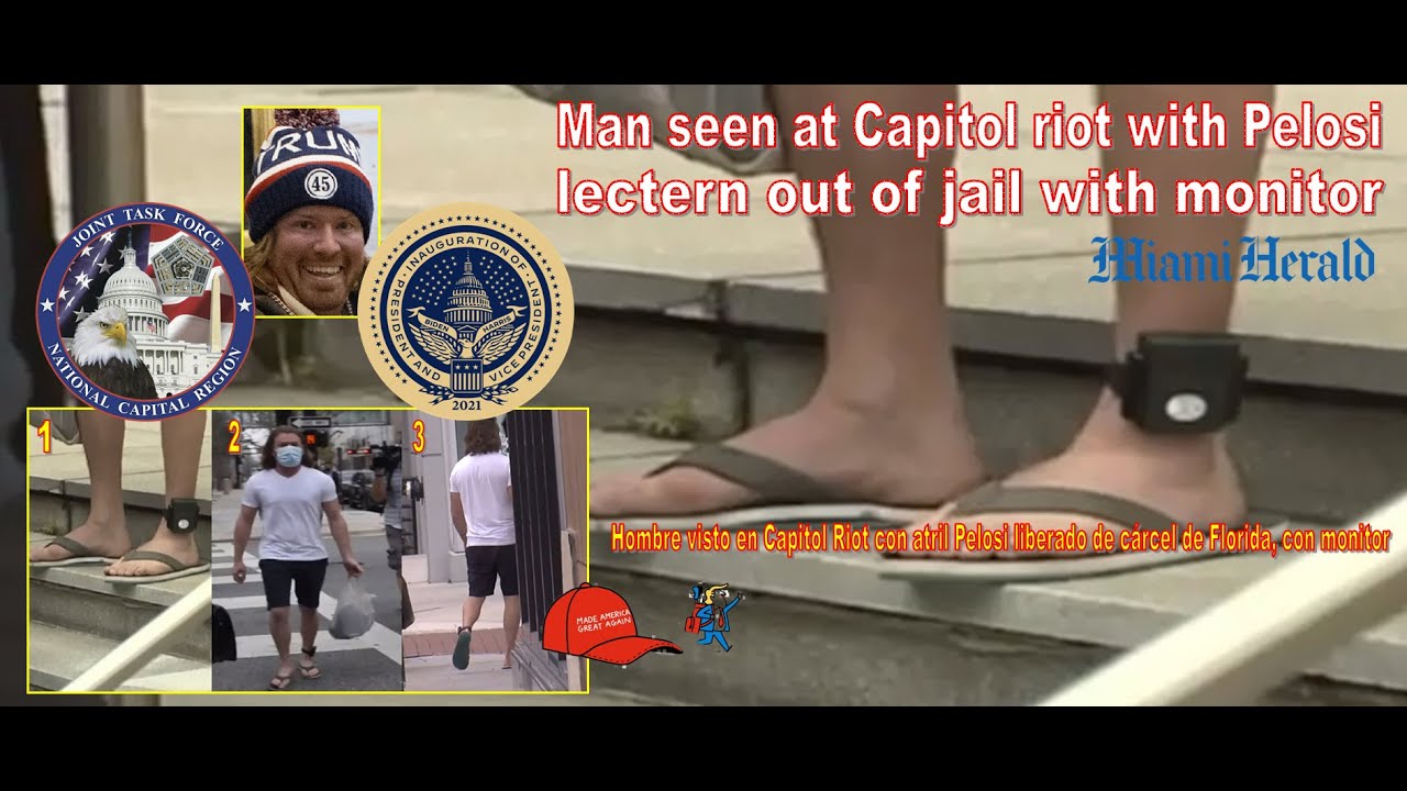 FBI: Adam Johnson who swiped Pelosi’s lectern Now wear a tracking ...