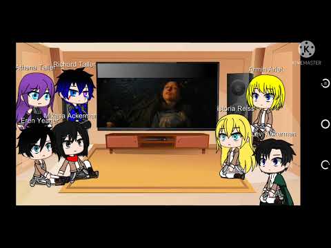 Aot react to Godzilla : Kotm Burning Godzilla Vs King Ghidorah Finale
