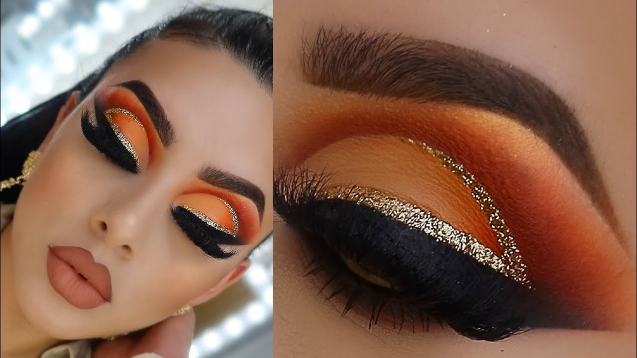 TENDENCIA DE MAQUILLAJE 2020 / MAQUILLAJE DRAMÁTICO CON GLITTER - YouTube
