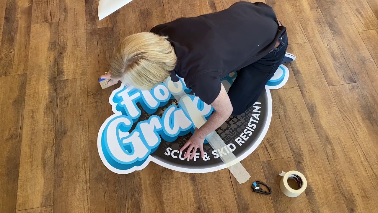 How to apply INTERIOR FLOOR GRAPHICS 3M - YouTube