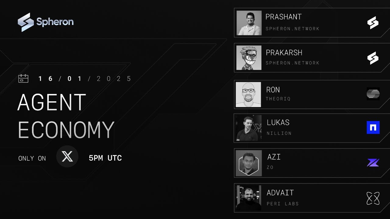 The Agent Economy ft. Spheron x Nillion x Theoriq x Peri x Zo - YouTube