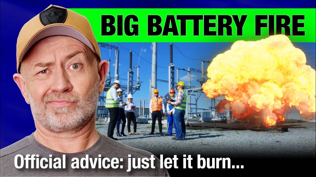 A giant Tesla battery caught fire ... and they just let it burn | Auto ...