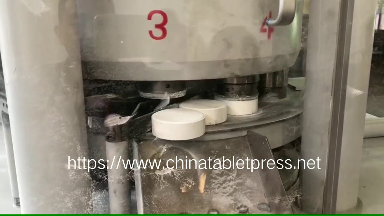 large chemical powder compress machine - YouTube