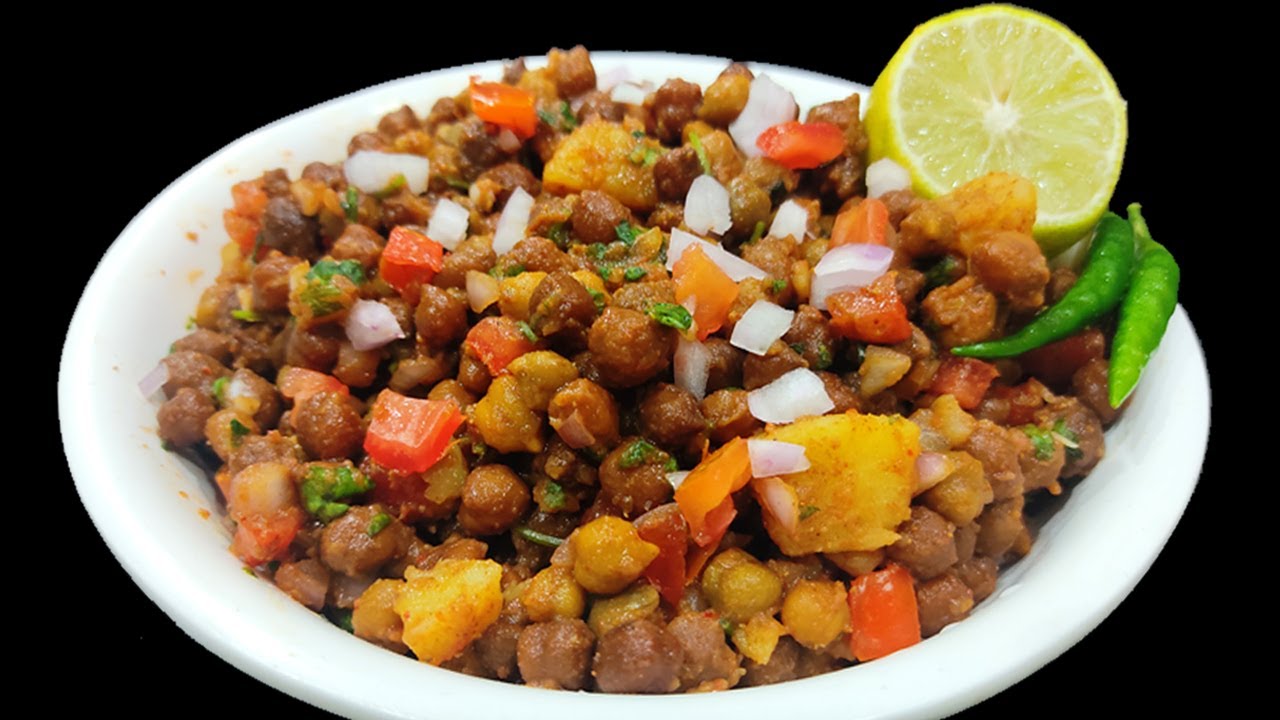 Black Chana Chaat Recipe | Black Chana Recipe | Kala Chana Chaat ...