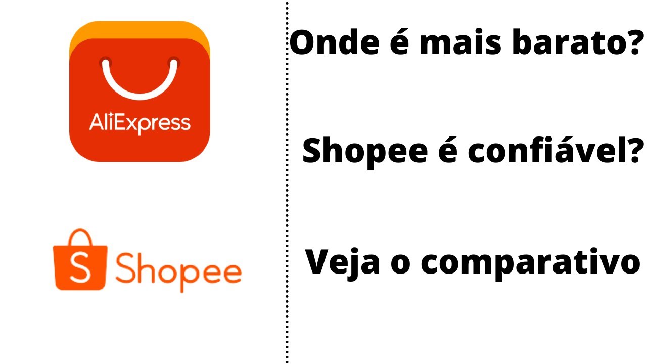 Comparativo shopee x aliexpress Onde é mais barato? - YouTube