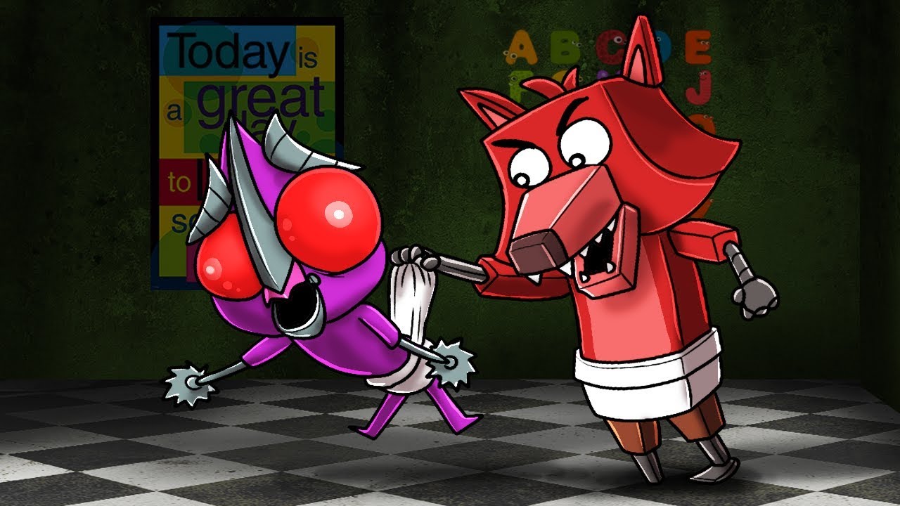 Minecraft Baby FNAF - FOXY IS A BIG BAD BULLY! (Gym Class) - YouTube