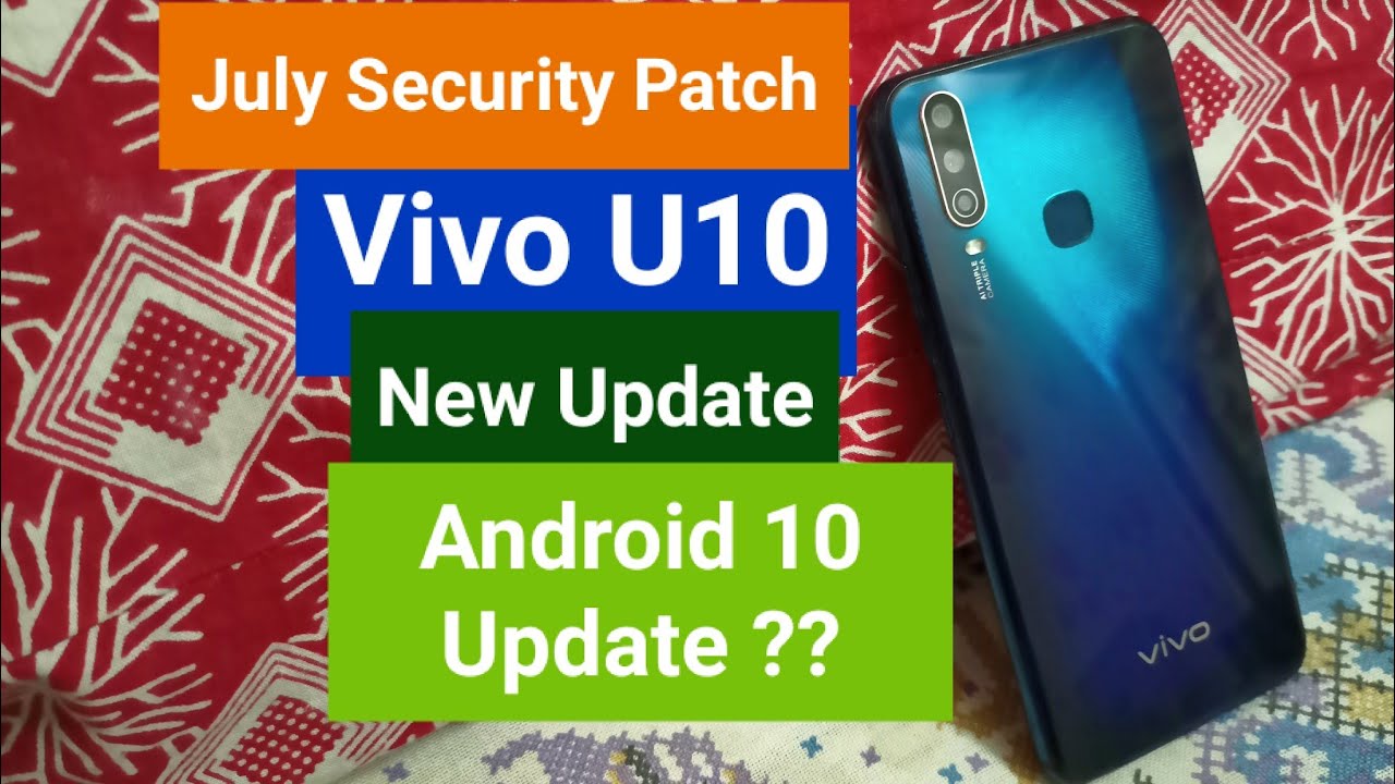 Vivo U10 New Update Android 10 ?? - YouTube