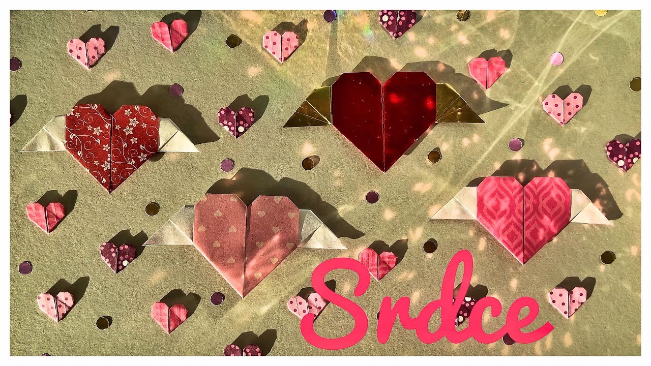 Origami - 22. Valentínske srdce/Valentine heart! 🟥👉 💖💕💖 Ako poskladať ...