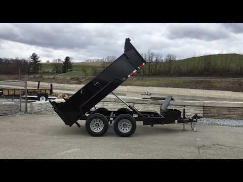 QSA 6x10' Low Profile Hydraulic Dump Trailer 9850# GVW QSA7210D1R-B-100