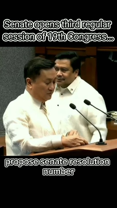 Senate opens third regular session of 19th Congress - YouTube