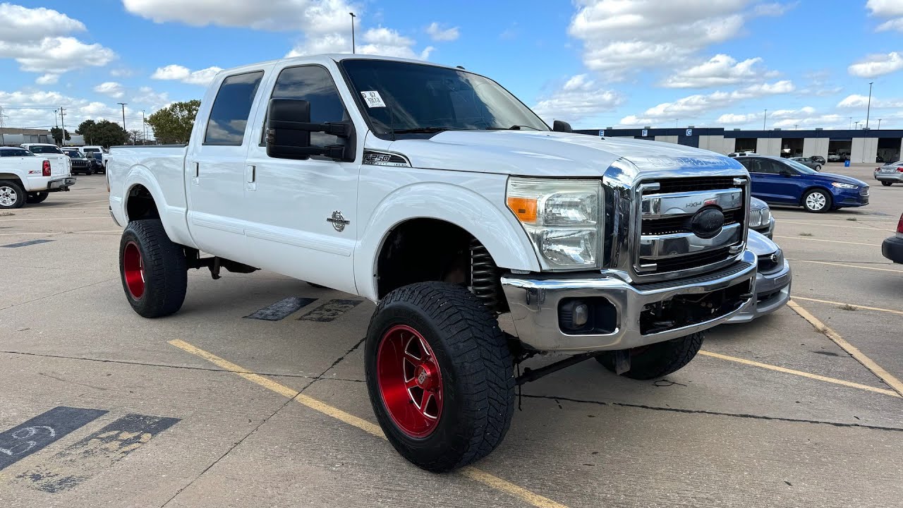 This Giant Lifted 2013 Ford F250 on 37s is Insane! Powerstroke! - YouTube