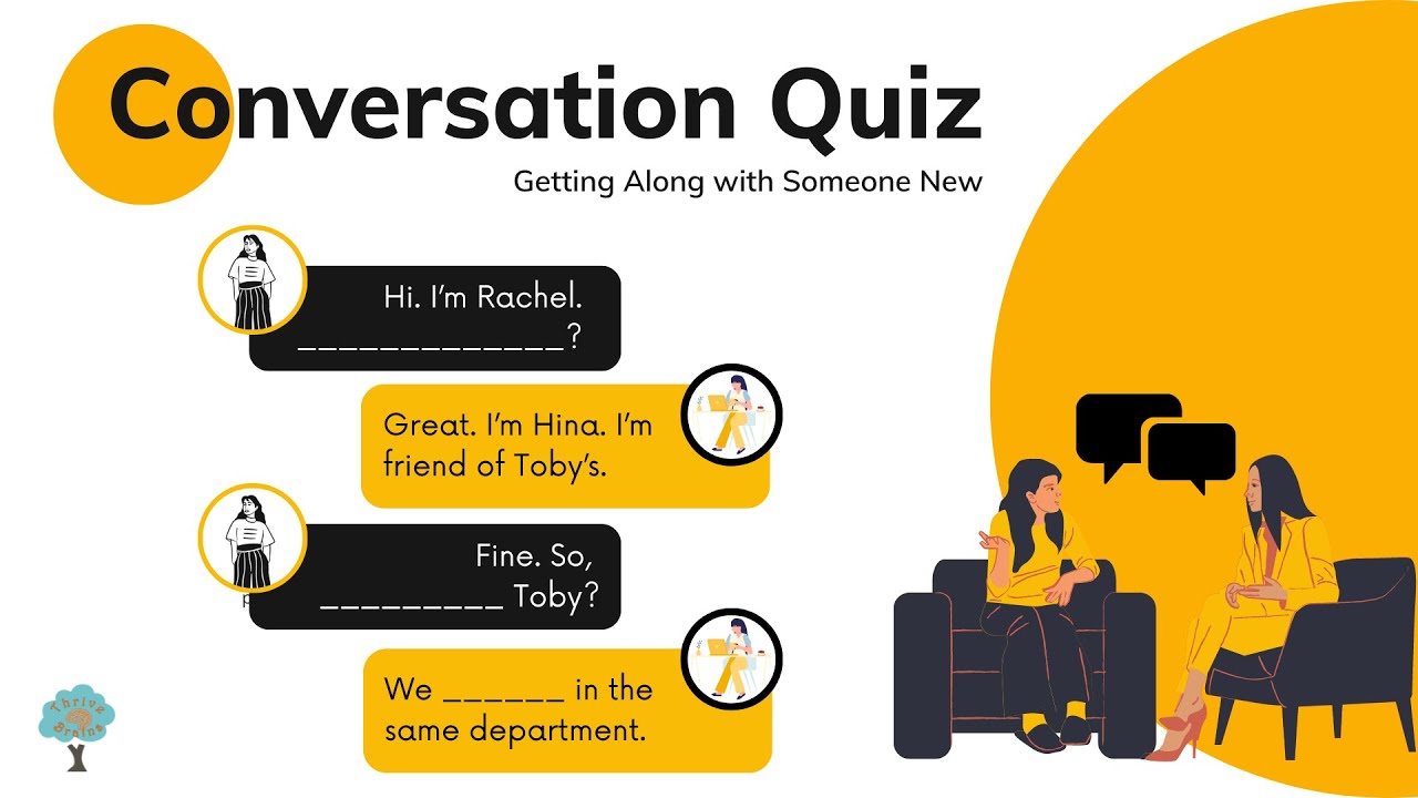 English Conversation Quiz | Conversation Test |Getting Along with ...