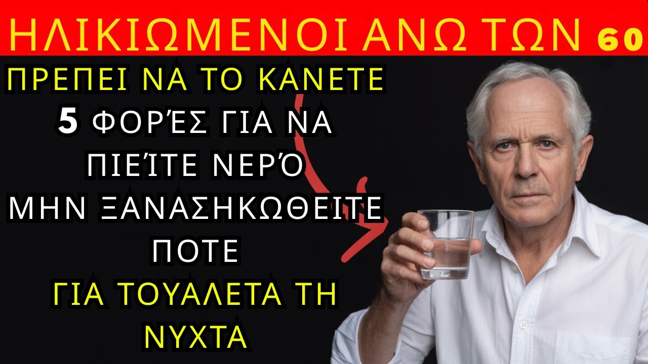 ΗΛΙΚΙΩΜΕΝΟΙ: Σταματήστε να Ουρείτε Όλη Νύχτα–Πιείτε Νερό σε Αυτές τις 5 ...