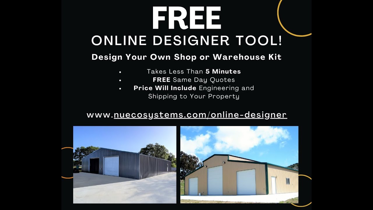 Design Your Own Steel Building or Shop Kit in Under 3 Minutes! 🖌️🏡 ...