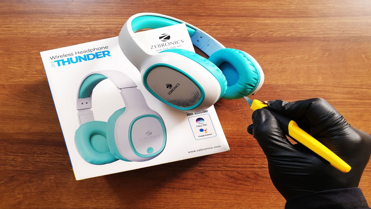 Zebronics Zeb Thunder Wireless Headphones Unboxing | ASMR | V-Unbox ...