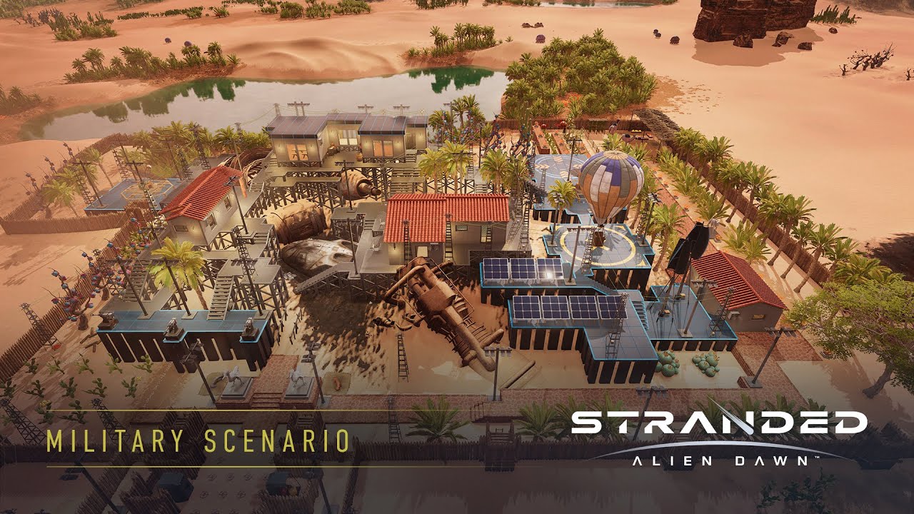 Military Scenario Gameplay | Stranded: Alien Dawn | Let's Play - YouTube