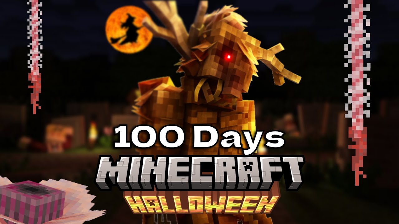 I Spent 100 Days in a CURSED HALLOWEEN World in Minecraft... Minecraft ...