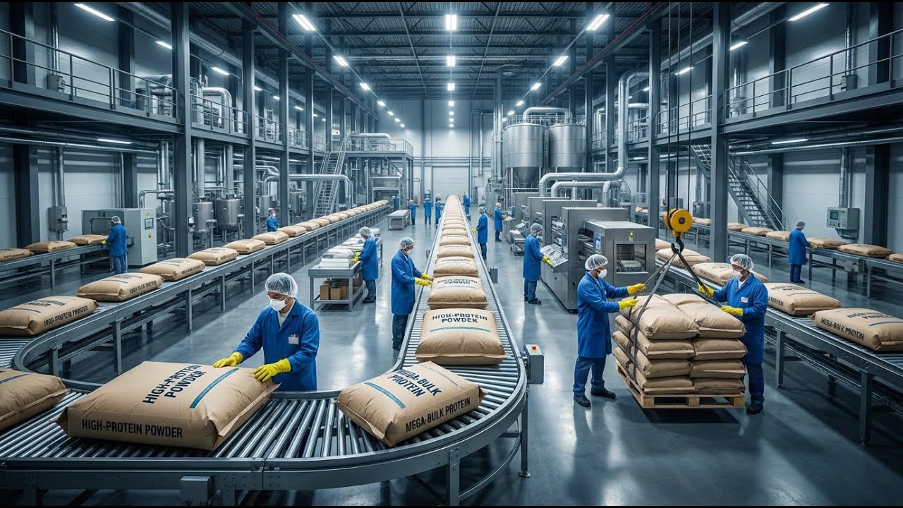 Inside a Protein Powder Factory: From Atmospheric Air to High-Protein ...