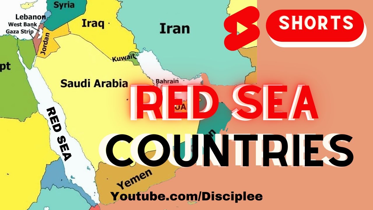 Detailed RED SEA Countries Map [2023] UPSC Colorfull Notes, 51% OFF
