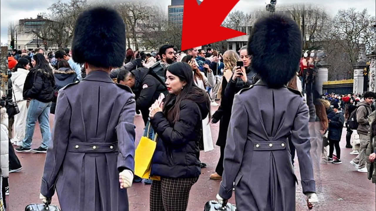 sQUashed Between Two Guards - King's Guard Stop for NO ONE! - YouTube