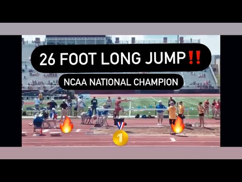 26 Foot Long Jump | 2018 NCAA National Champion - YouTube