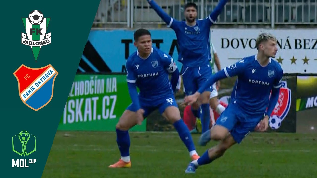 MOL Cup Highlights: FK Jablonec vs. FC Baník Ostrava 0:1 (čtvrtfinále ...