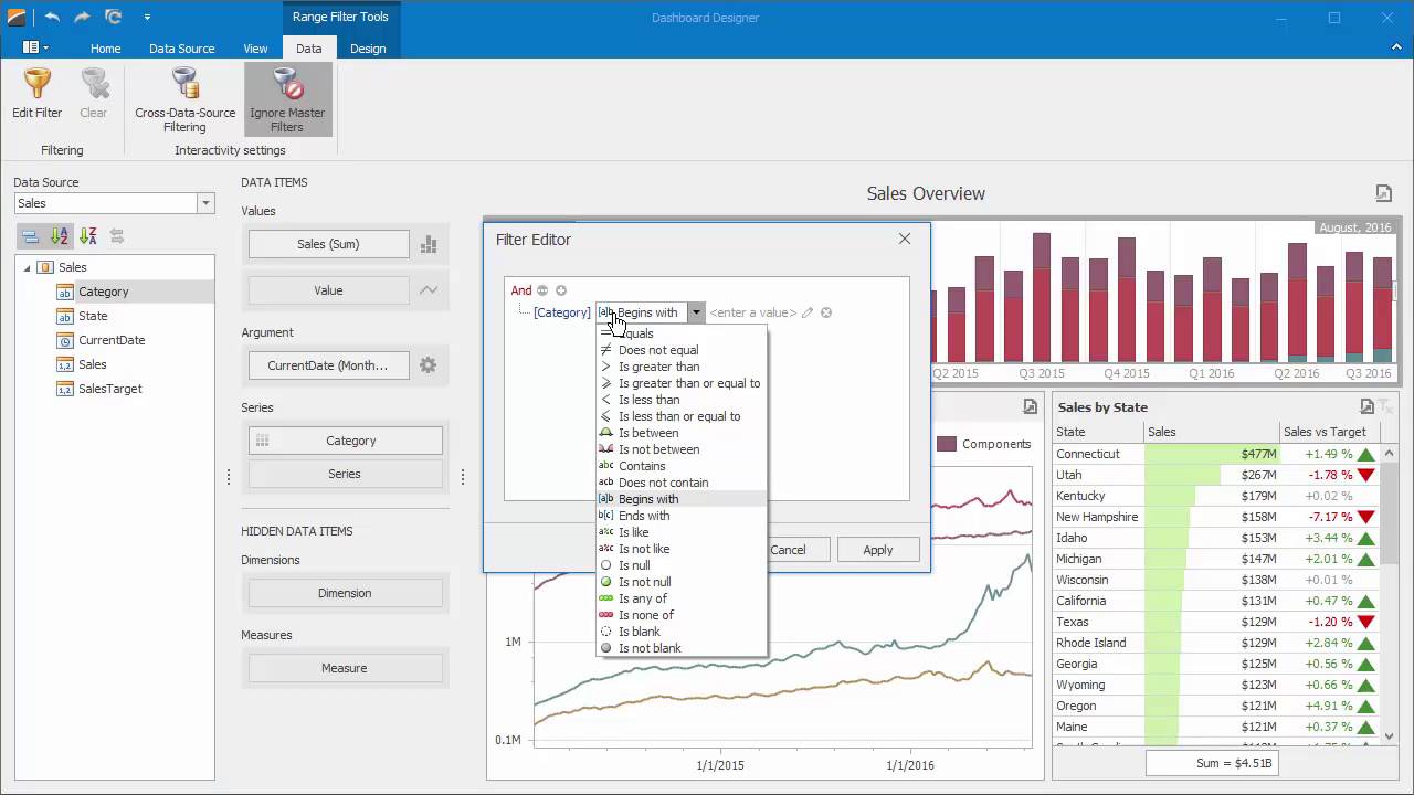 Dashboards - Range Filters - YouTube