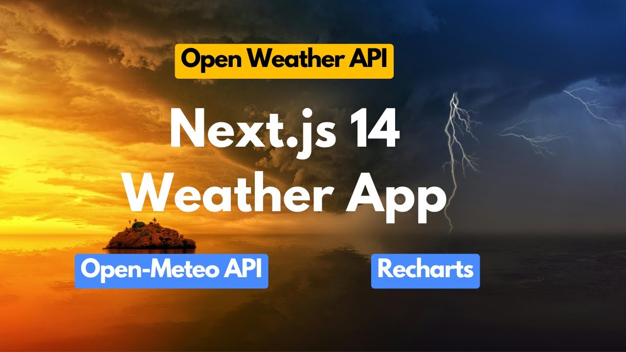  Weather App Using Open Weather API Recharts Open Meteo API