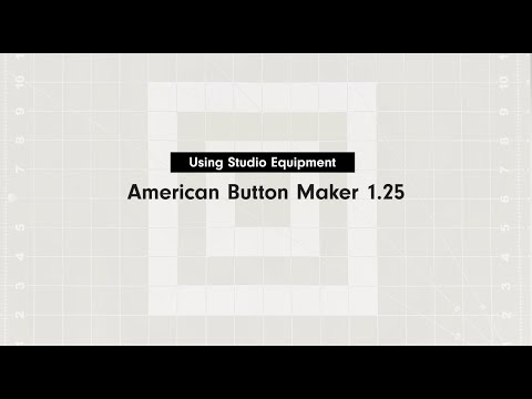 Using Studio Equipment: American Button Maker 1.25" - YouTube