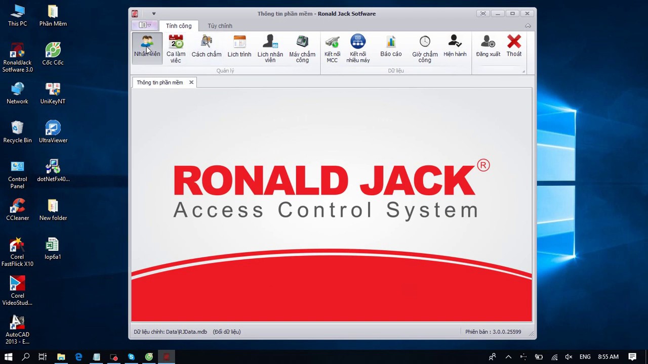 Nhập tên nhân viên từ file Excel trên phần mềm Ronald jack V3.0 - YouTube