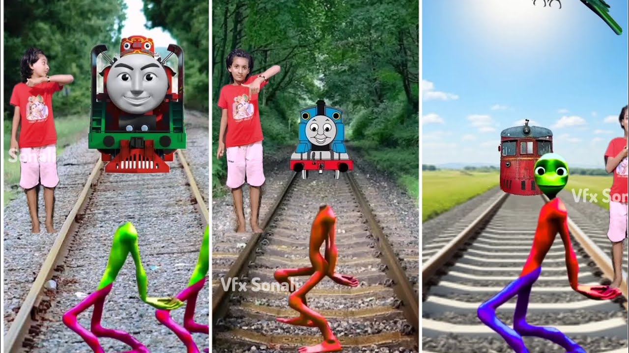 Vfx magic train video #funnyvideos #train #tranding #funny #cartoon # ...
