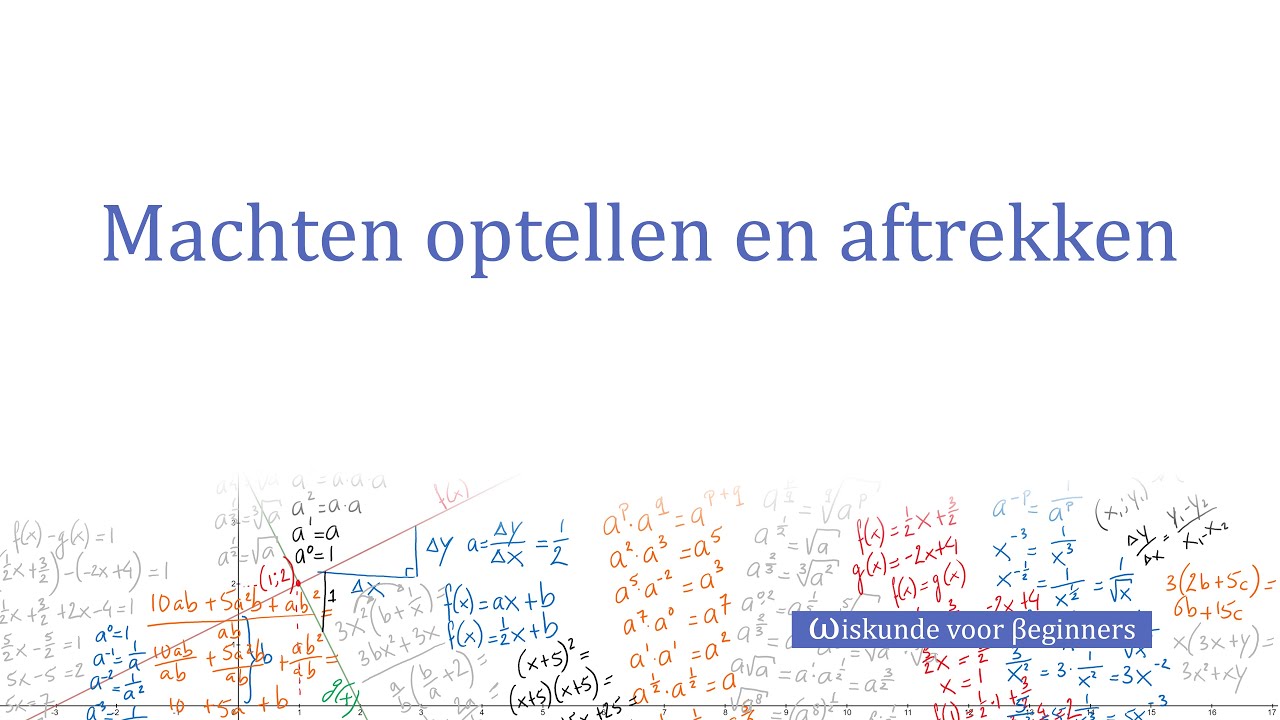 Machten optellen en aftrekken - YouTube