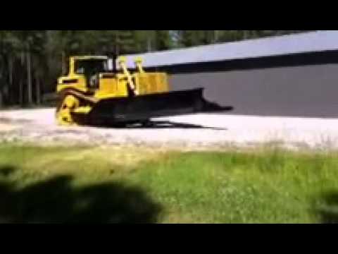 97 D8R Dozer w/Shearing Blade - YouTube