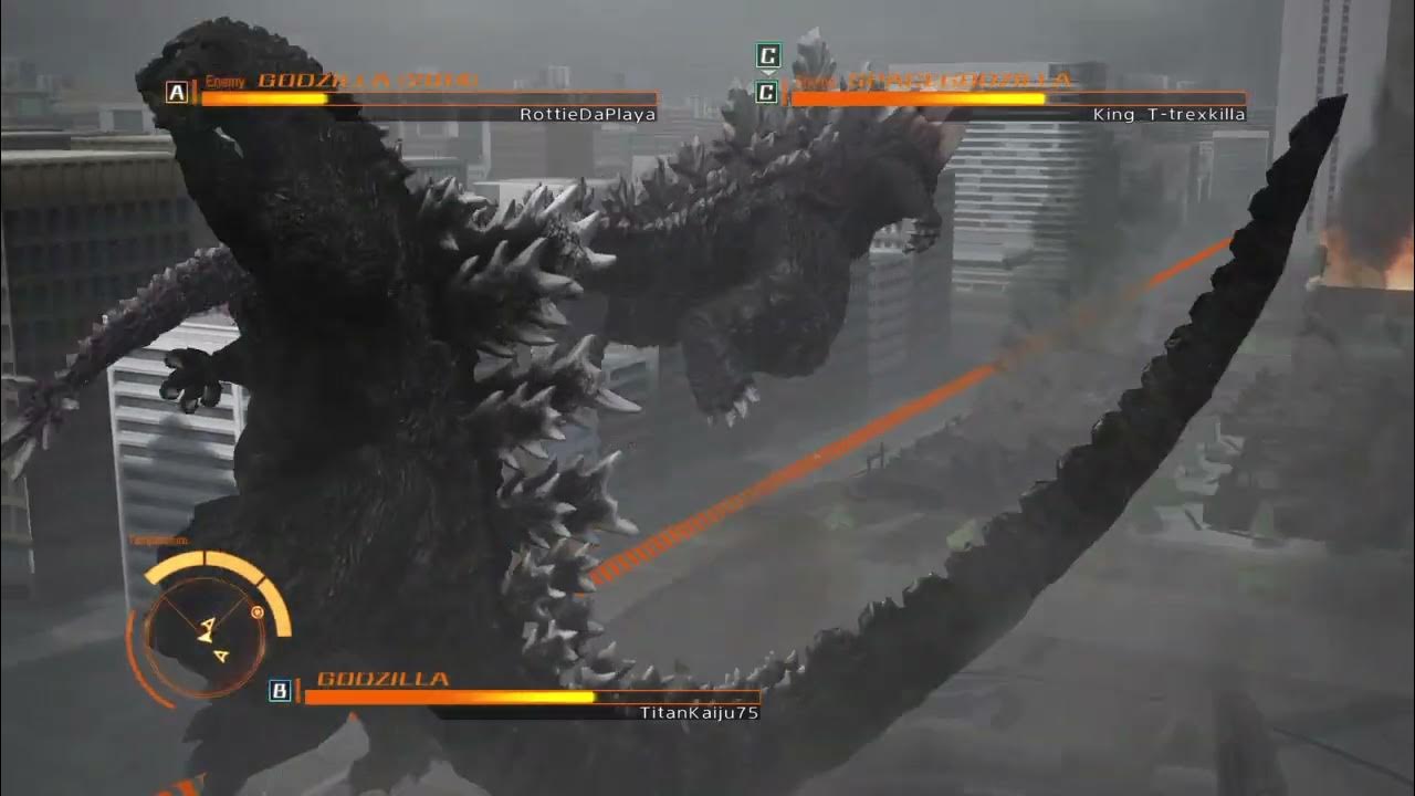 Godzilla (PS4) Online VS: Godzilla (Ring Breath) vs. Godzilla (2014) vs. SpaceGodzilla - YouTube