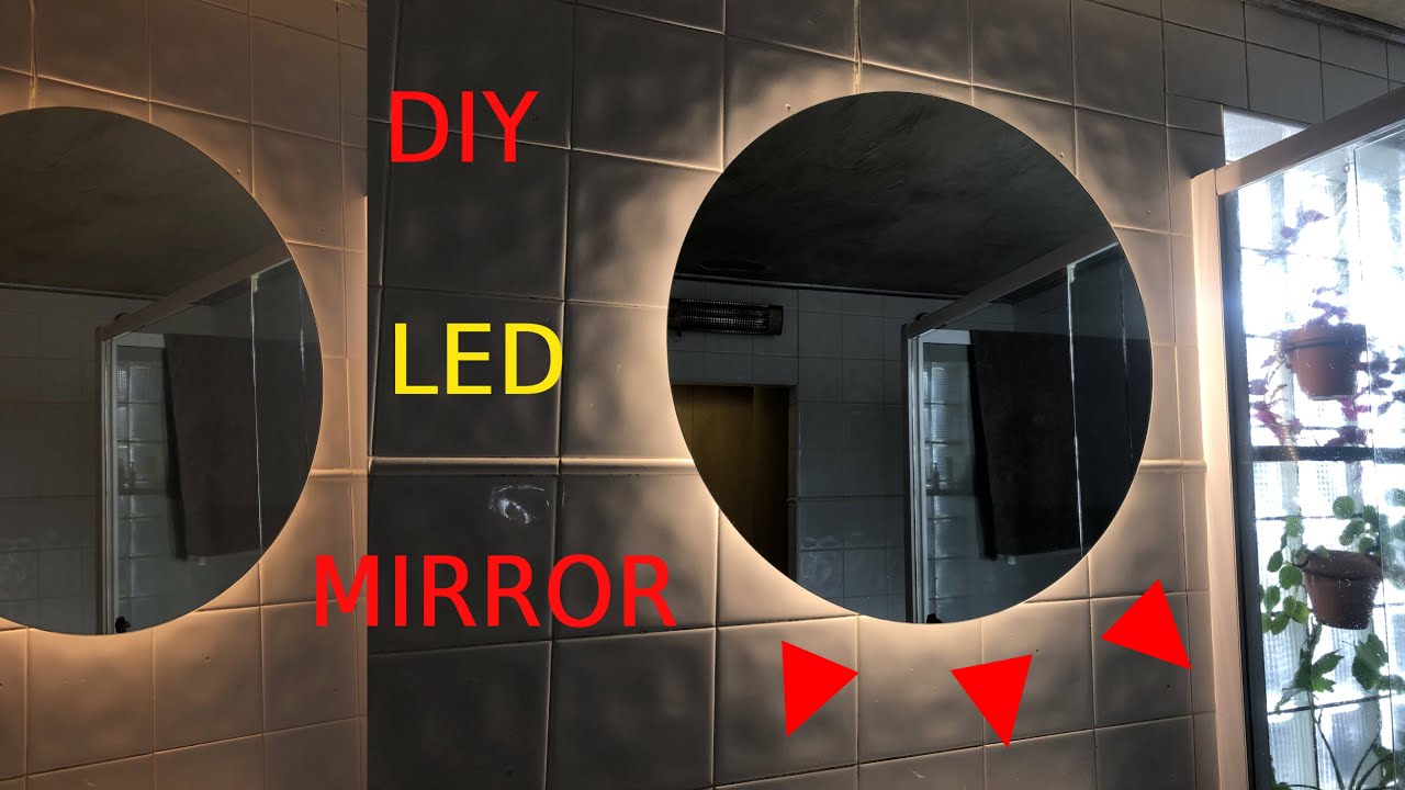 LED Mirror Build | Simple Round LED Mirror Tutorial for Beginners - YouTube