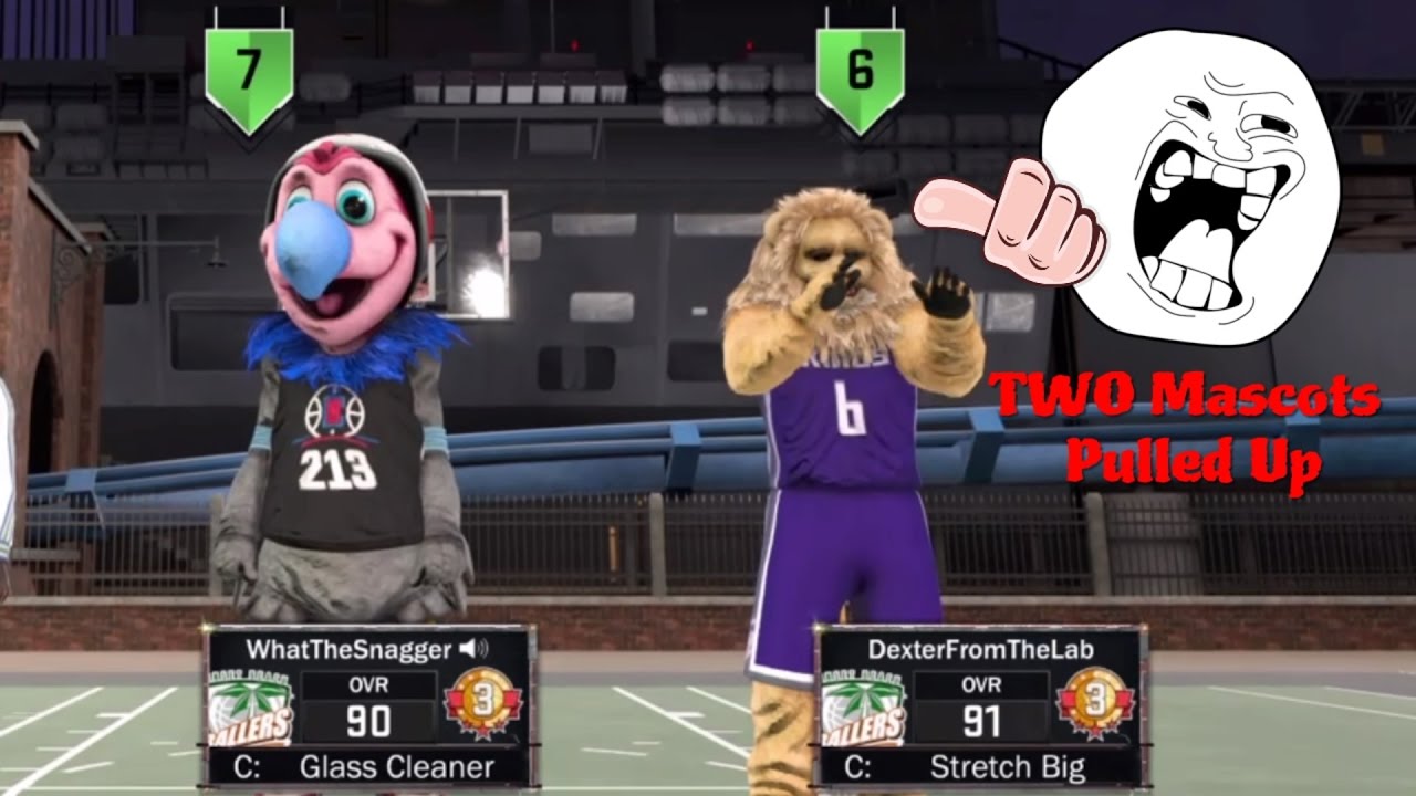 Playing Two Mascots Before SS2 GamePlay DropOff + MyPark NBA 2K17 - YouTube