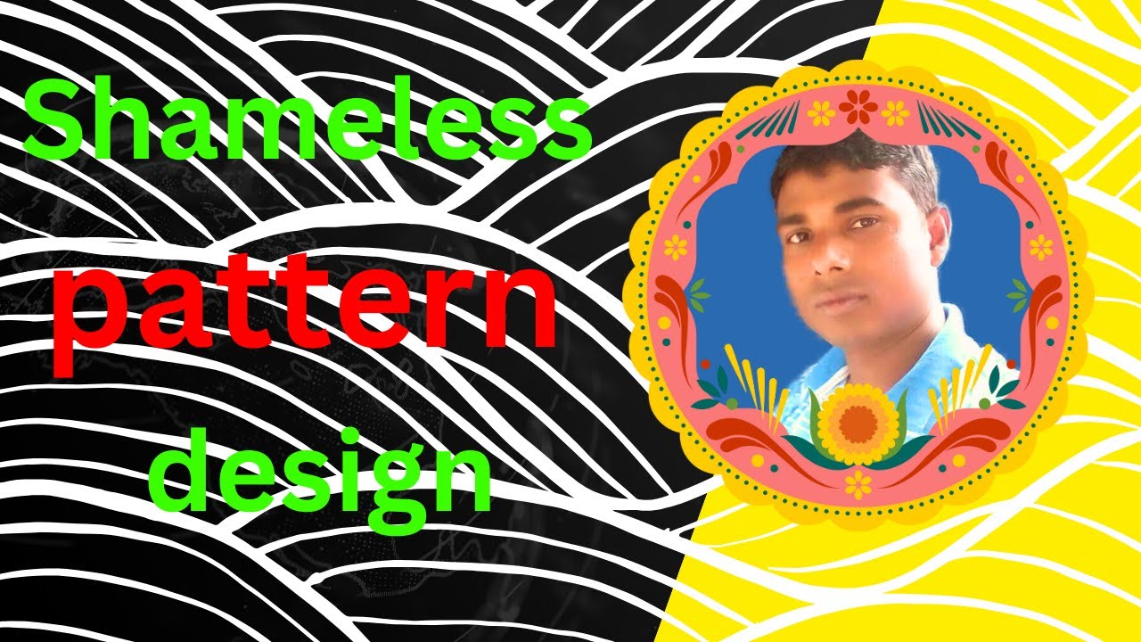 How to make shameless pattern design by illustrator in Bangla tutorial ...